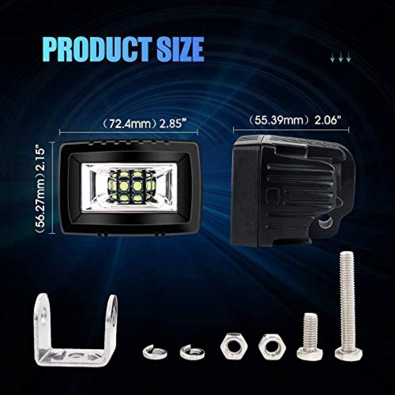 LED Light Scene Beam - 2 Inch 20W Wide Angle Light Bar