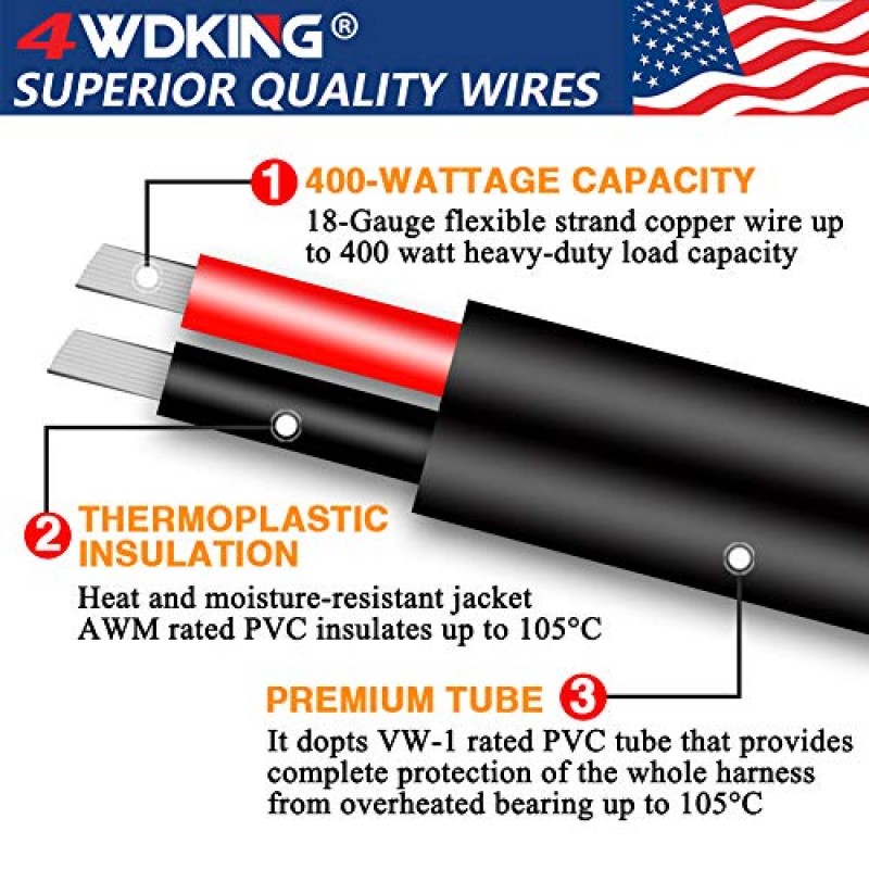 LED Light Bar Wiring Harness with Female DT Connector