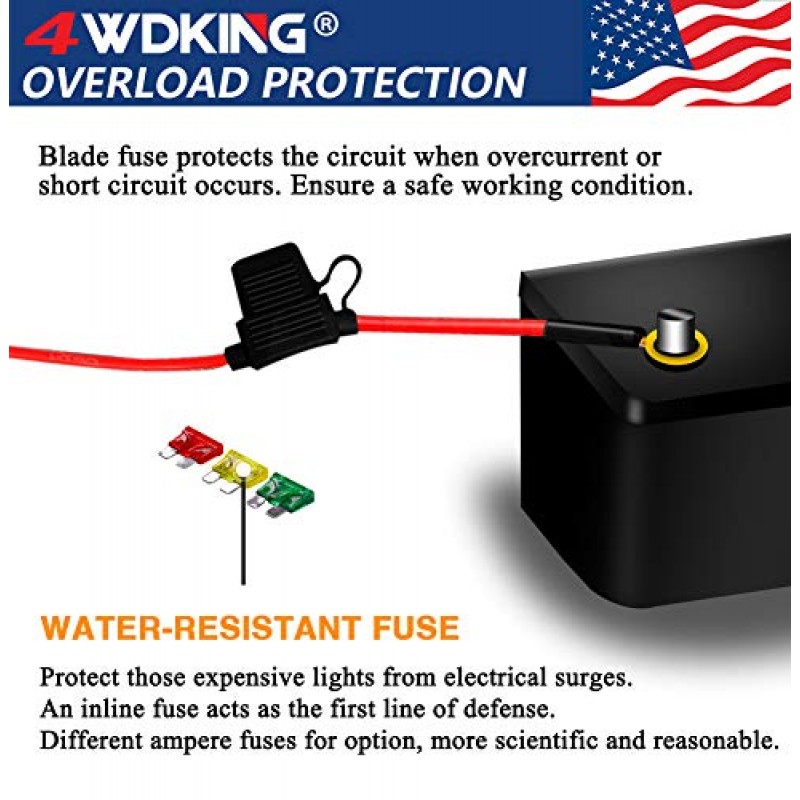LED Light Bar Wiring Harness with Female DT Connector